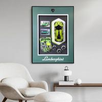 China Customized Modern Sports Cars Luxury House Models Building Block Wall Display Frame for Home Office for sale
