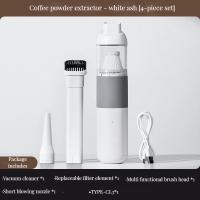 China Sustainable Desktop Cleaner for Baristas Compact Wireless Charging Coffee Powder Vacuum for sale