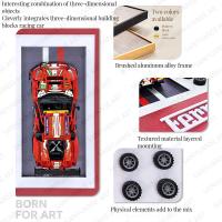 China Rectangle Modern Sports Cars Wall Display Frame with Wall Art Painting Canvas Prints for sale
