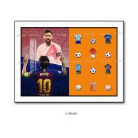 China High Resolution Printing Modern Messi 3D Football Decorative Wall Hanging for Living Room Decor for sale