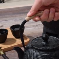 China Japanese Cast Iron Tea Coffee Kettle Pot Set Perfect for Home Travel Black Accessories for sale