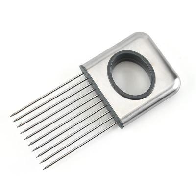 China Metal Type Stainless Steel Onion Tomato Potato Slicer with Meat Tenderizer Function for sale