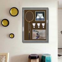 China High Resolution Printing Modern Badminton Gymnasium Mural for Sports Venue Decoration for sale