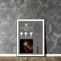 China High Resolution Printing Modern Badminton Gymnasium Mural for Sports Venue Decoration for sale