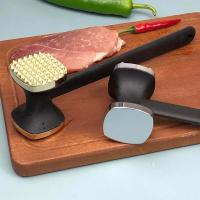 China Double-sided Zinc Alloy Die Cast Meat Tenderizer Meat Hammer for Steak TV Shopping for sale