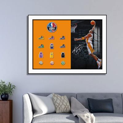 China Rectangle Hanging Painting for Children's Room Jordan James Club Basketball Star Decor for sale