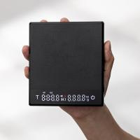 China Pocket Scale Battery-Powered Body and Coffee Weight Measuring Device Black Color 2024 for sale