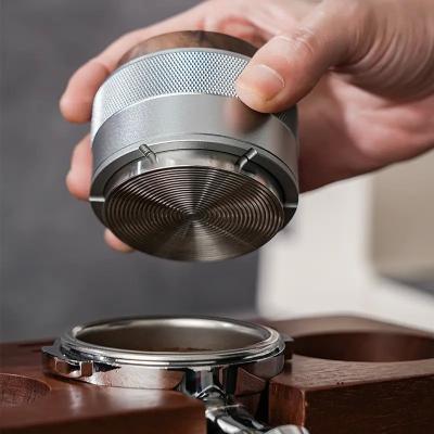 China Matte Texture Plastic Material 58mm Espresso Distributor Tamper for Pressing Coffee Powder for sale