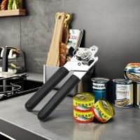 China Strong Plastic Handle Manual Can Opener Key-Shaped Metal Bottle Opener for Kitchen for sale