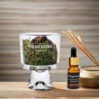 China Elegant Home Decor Designer 100ml Glass Moss Diffuser with Scented Oil Customized Color for sale