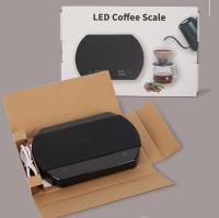 China 3000g Drip Coffee Scale 0.1g Electronic Coffee Weighing Scale with Tare and Timer Unit for sale