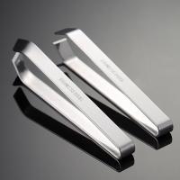 China Stainless Steel Fishbone Removal Tweezers and Bamboo Clamp Tool for Melamine Utensils for sale