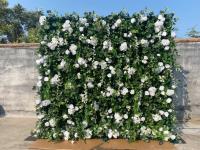 China Mother's Day and Wedding Car 3D Cloth Floral Wall Decor with Realistic Green Plants for sale