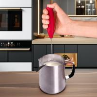 China 2023 Battery Operated Stainless Steel Whisk Electric Coffee Frother for Milk Frothing for sale