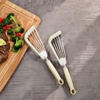 China Versatile Stainless Steel Slotted Fish Spatula Heat Resistant Turner for Nonstick Cookware for sale