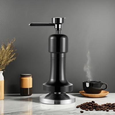 China Stainless Steel Hand Push Coffee Tamper Stand Perfect for Cafe Espresso Tampering for sale