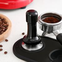 China Stainless Steel Hand Push Coffee Tamper Stand Perfect for Cafe Espresso Tampering for sale