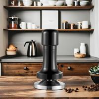 China Stainless Steel Hand Push Coffee Tamper Stand Perfect for Cafe Espresso Tampering for sale