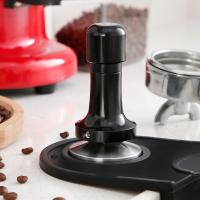 China Stainless Steel Hand Push Coffee Tamper Stand Perfect for Cafe Espresso Tampering for sale