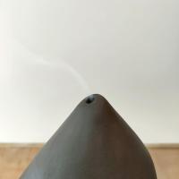 China Home Decoration Metal Type Metal Modern Ball Shape Incense Holder Concrete Pine Cone Wood for sale