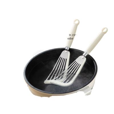 China Stainless Steel Slotted Fish Spatula for Durable Kitchen Tools and Safe Food Handling for sale