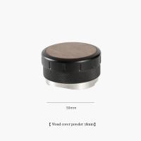 China NO 2024 Portable Espresso Coffee Adjustable Height Walnut Wood Stainless Steel Base 51MM 53MM Aluminium Barista Tools for sale