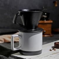 China Ceramic Porcelain Coffee Cup Set Classic European Pour Dripper and French-Style Mug Saucer for Coffee Equipment for sale