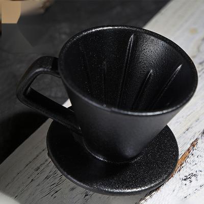 China 450ml Capacity European-Style Custom Ceramic Coffee Maker with Classic Design and Mug for sale