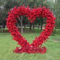 China Occassion Wedding Valentine's Day Christmas Customized Floral Backdrop Rose Flower Arch for sale