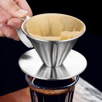 China Bag Style Handle Stainless Steel Tea Coffee Filter Holder for Home and Coffee Shop for sale
