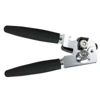 China Home Usage Stainless Steel Custom Easy Crank Manual Can Beer Bottle Opener with Iron Logo for sale