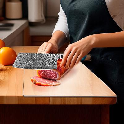 China Durable Rectangle Customizable BAMBOO Cutting Board with Lip Dishwasher Safe Box Packing for sale