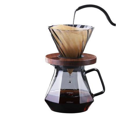 China Metal Type Borosilicate Glass Espresso Coffee Server for Eco-friendly Heat-Resistant for sale