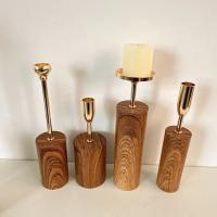 China Customized Sizes Antique Brass Silver Plated Iron Candlestick Holders for Event Party for sale