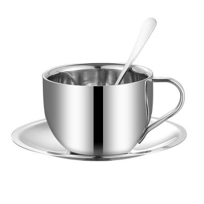 China Reusable Stainless Steel and Bone Ceramic Coffee Mug Set for Office Milk Tea Breaks for sale