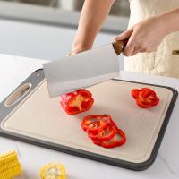 China 304 Stainless Steel Eco Bamboo Cutting Board for Kitchen Thickened Anti-Slip Anti-Mold Durable Plastic Frame for sale