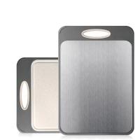 China 304 Stainless Steel Eco Bamboo Cutting Board for Kitchen Thickened Anti-Slip Anti-Mold Durable Plastic Frame for sale