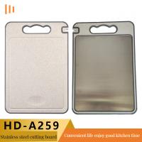 China 304 Stainless Steel Eco Bamboo Cutting Board for Kitchen Thickened Anti-Slip Anti-Mold Durable Plastic Frame for sale
