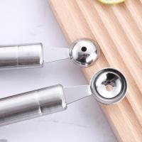China Stainless Steel Watermelon Fruit Carving Knife Utensil Tool Set with Double Ball Spoon for sale
