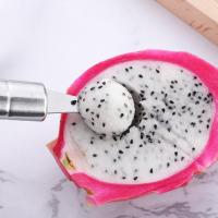 China Stainless Steel Watermelon Fruit Carving Knife Utensil Tool Set with Double Ball Spoon for sale