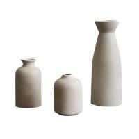 China Antiqued Line Surface Art Deco Ceramic Flower Vase On-glazed for Home Decoration Pieces for sale