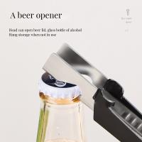 China Multifunctional Kitchen Durable Bottle Opener Custom Color Stainless Steel Can Opener for sale