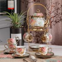 China Customized Color Nordic Luxury Porcelain Tea Set for Coffee and Tea at Home or on the Go for sale