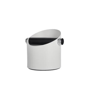 China Logo Customizable Modern Durable White Stainless Steel Knock Box for Coffee Tea Tools for sale