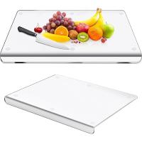 China Durable Kitchen Tools Custom Logo Acrylic Chopping Block for Safe and Flexible Cutting for sale