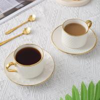 China Modern Design Disposable Bone Cup and Saucer Set in Nordic Style for Modern Homes for sale