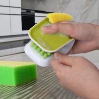China White Multi-Functional Kitchen Cutlery Cleaner with Eco-Friendly Blade Scrub Brush for sale