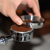 China Silver Eco-Friendly Metal Portafilter for Intelligent Coffee Dosing in Home and Cafe for sale
