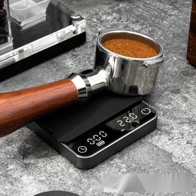 China Digital Coffee Scale 2kg/0.1g Customized Size Rechargeable Timer ABS Design for Tea Tools for sale