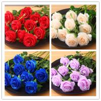 China 9-Headed Dusty Rose Aritificial Silk Flowers for Wedding and Mother's Day Decoration for sale
